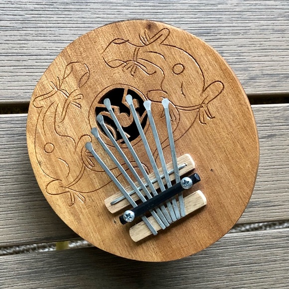 Anthropologie | Other | Antique Wooden Carved Coconut Shell Music ...